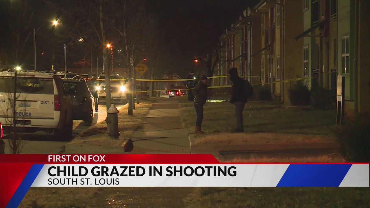 5-year-old by grazed by bullet in south St. Louis - YouTube