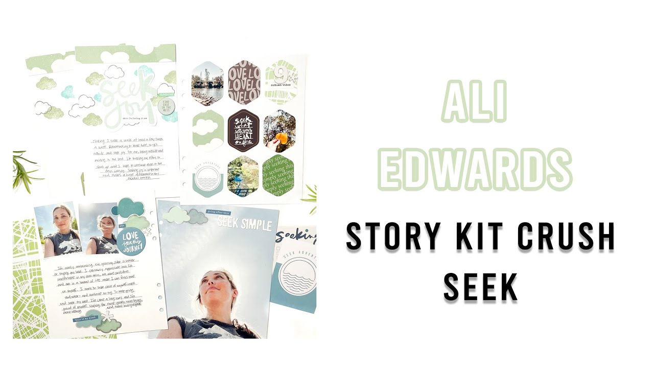 Ali Edwards | HUGE Story Kit Scrapbooking Process Video - YouTube