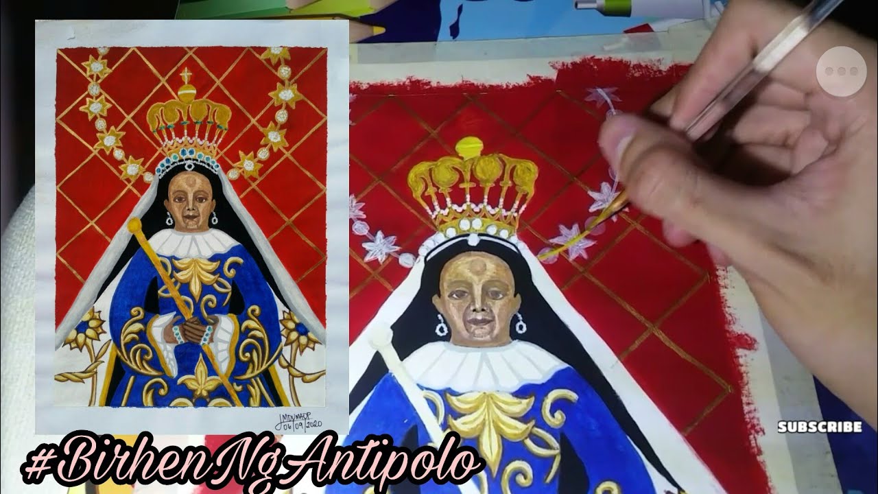 Birhen ng Antipolo [ Timelapse Artwork #05 ] - YouTube