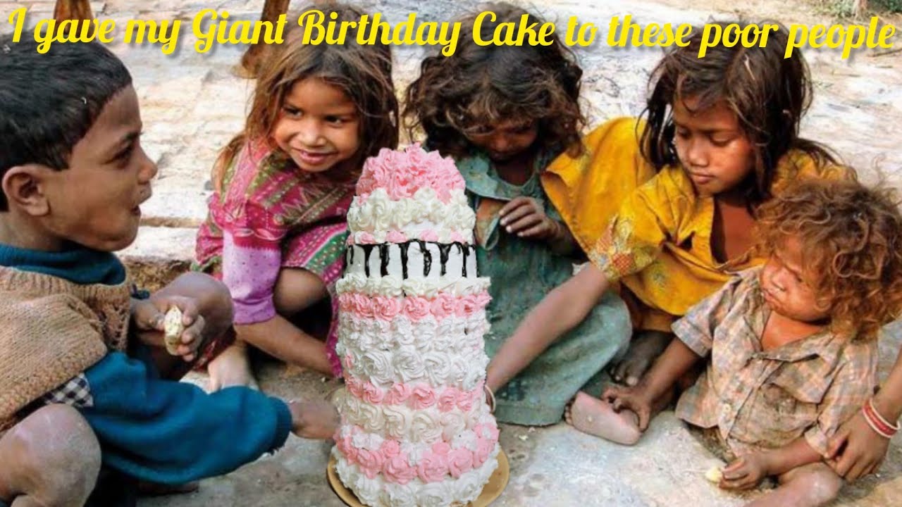 Giving my birthday cake to homeless|They were so happy |Adrima Biswas ...