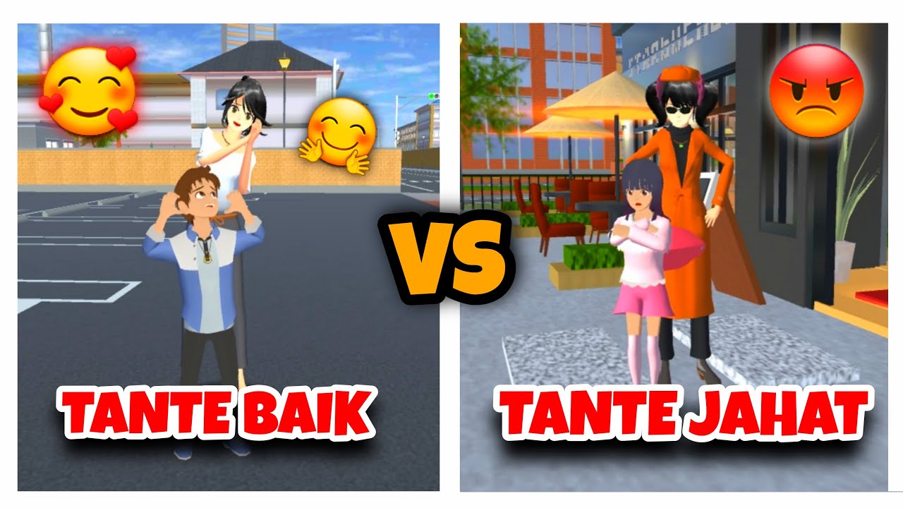 TANTE BAIK VS TANTE JAHAT || SAKURA SCHOOL SIMULATOR - YouTube
