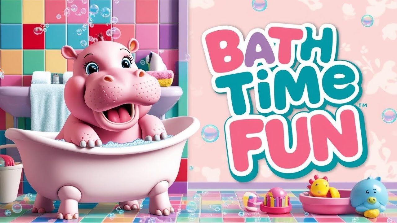 Bath Time fun with animal friends| Nursery rhymes and kid songs ...