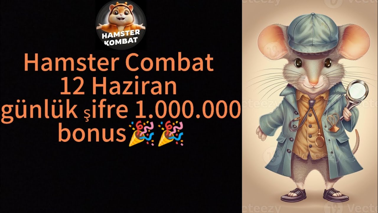 Hamster Combat günlük 1.000.000 bonus nasıl alınır? Hamster Combat 12 Haziran günlük şifre ...