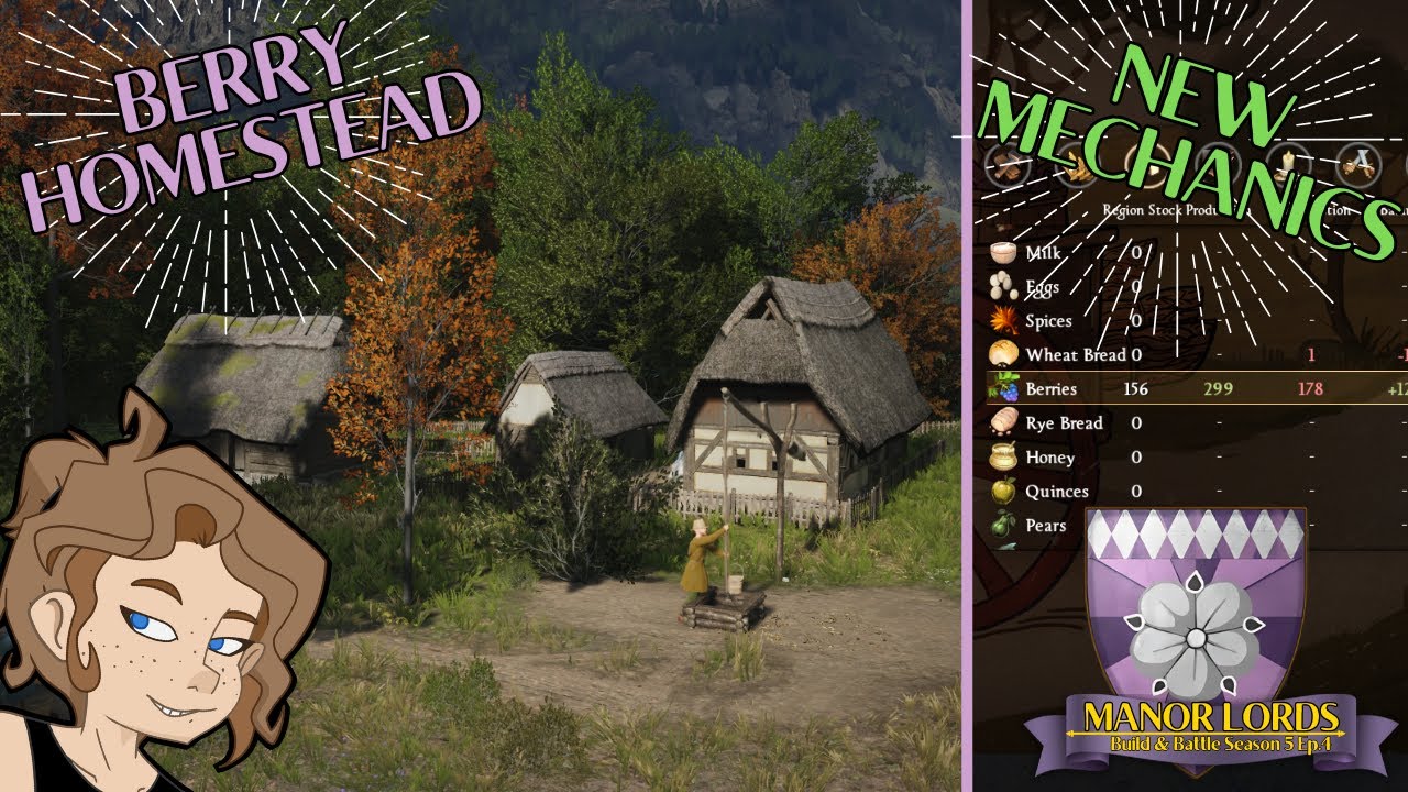 BUILDING the PERFECT BERRY HOMESTEAD New Beta Mechanics - Manor Lords ...