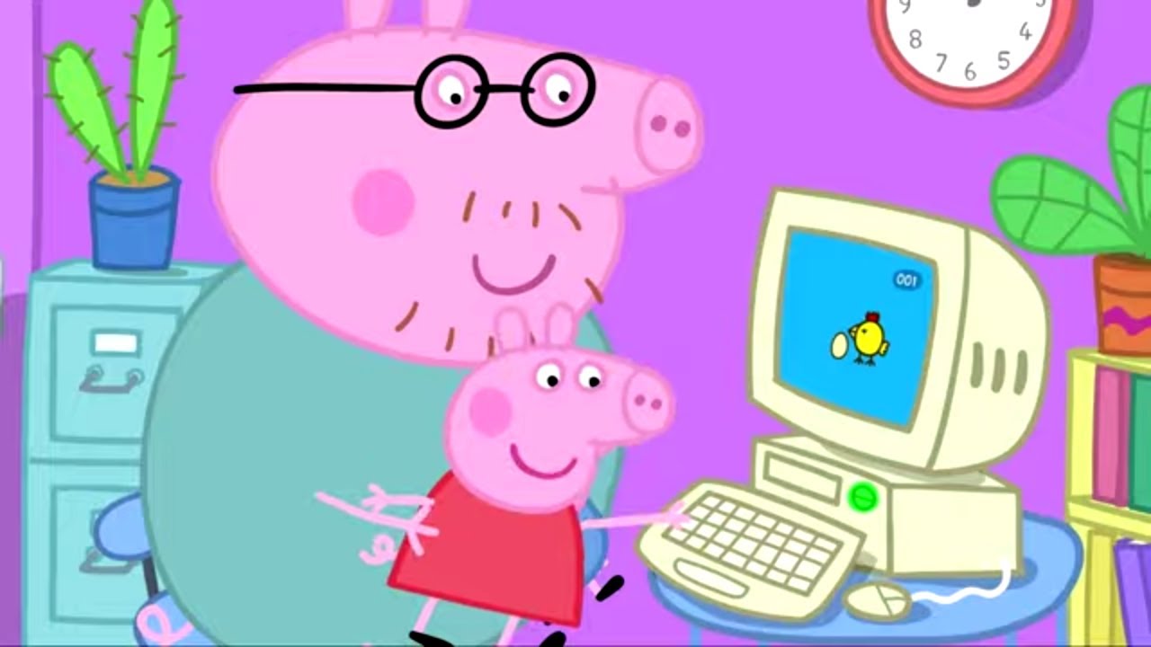 Cartoon Kids - Português Brasil- Mamãe Trabalhando Peppa Pig - Peppa ...