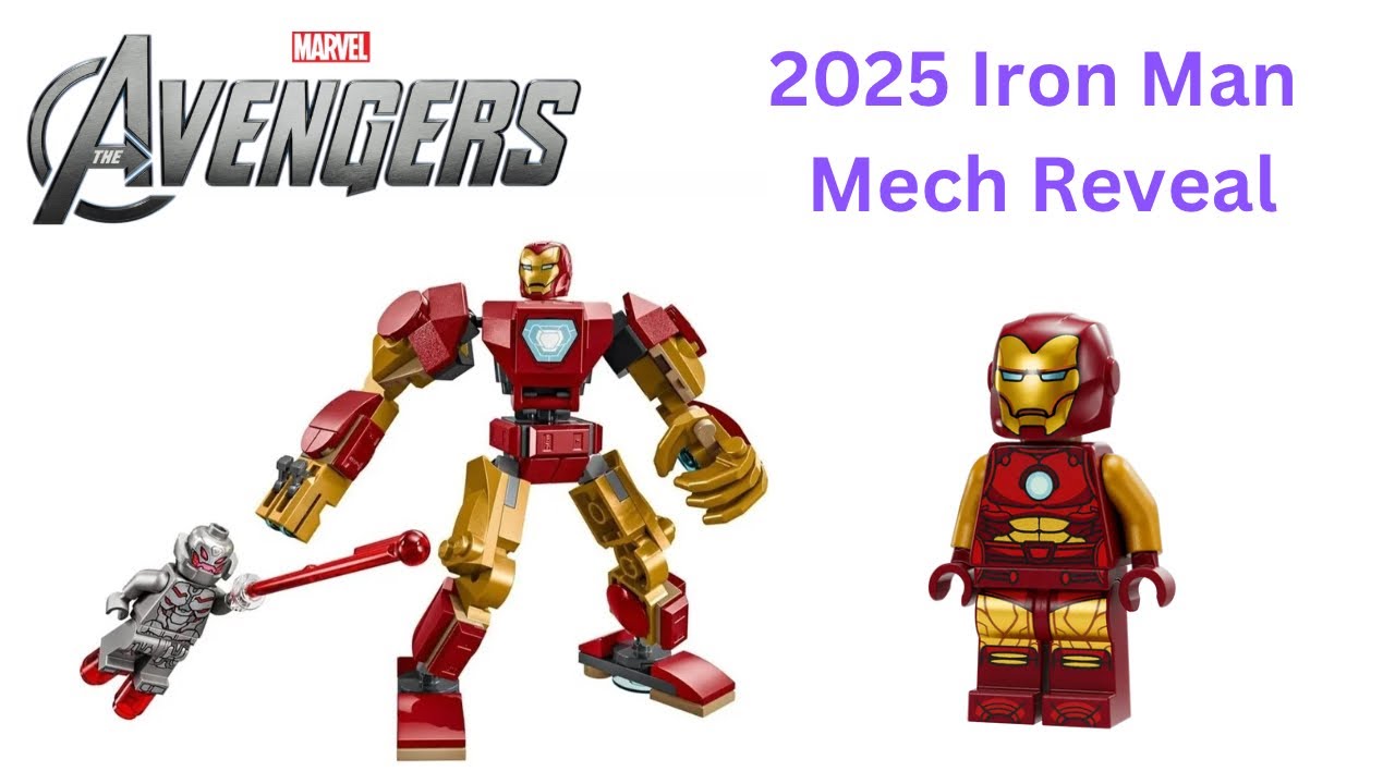 Lego Marvel Official 2025 Iron Man Mech vs Ultron Set Reveal - YouTube