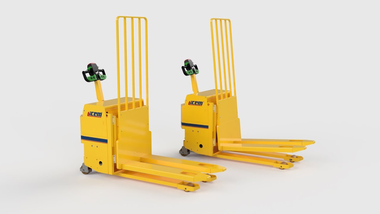 TP 20 TM - Electronic pallet truck with tilting forks - YouTube