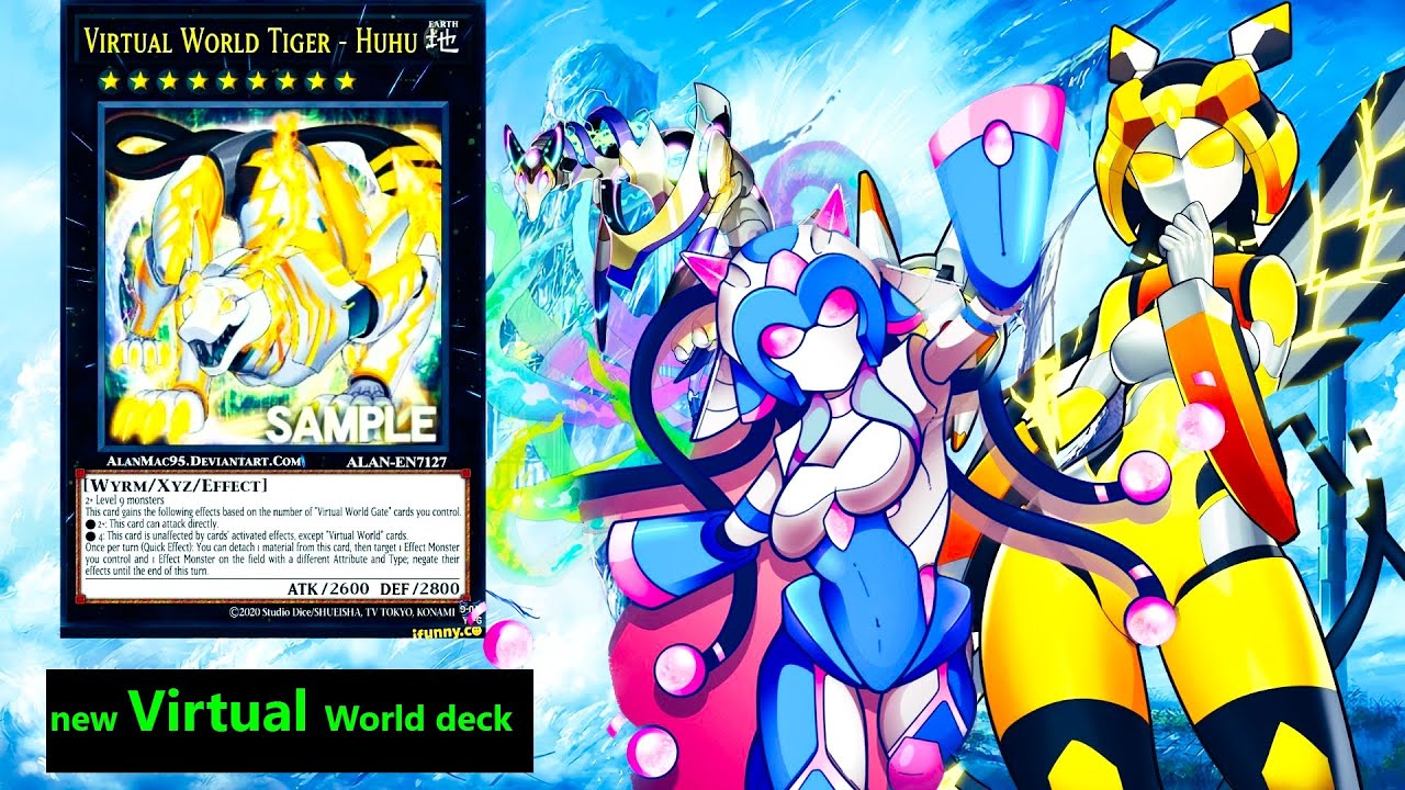 (YGOPRO) NEW Virtual World DECK,Virtual World Tiger – Huhu,Cyberstorm ...