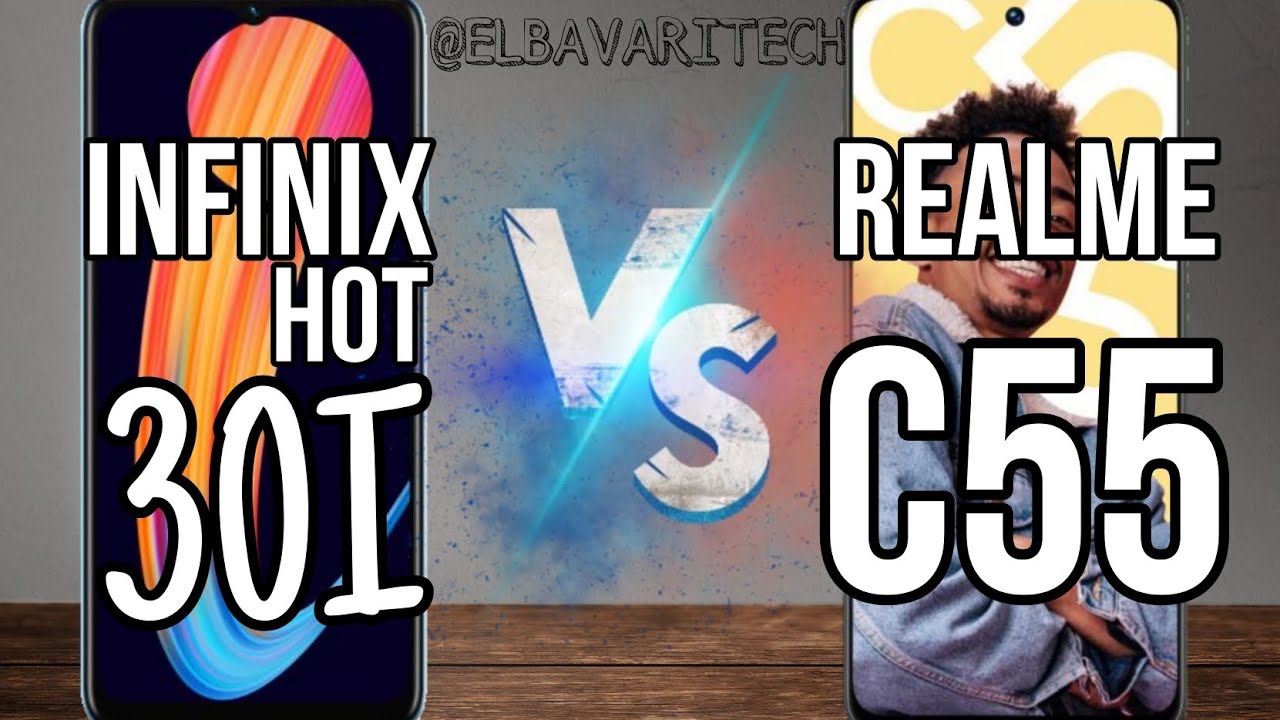 مقارنة بين Realme C55 vs infinix hot30I - YouTube