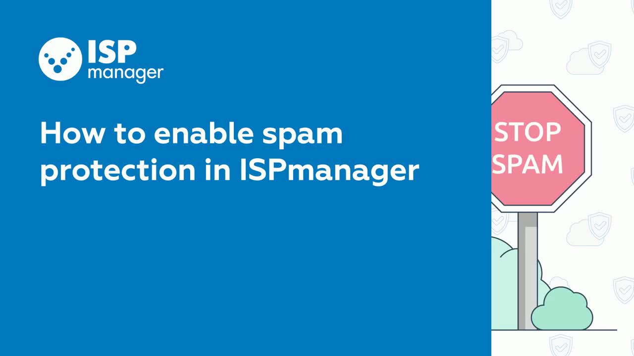 How to enable spam protection in ISPmanager - YouTube