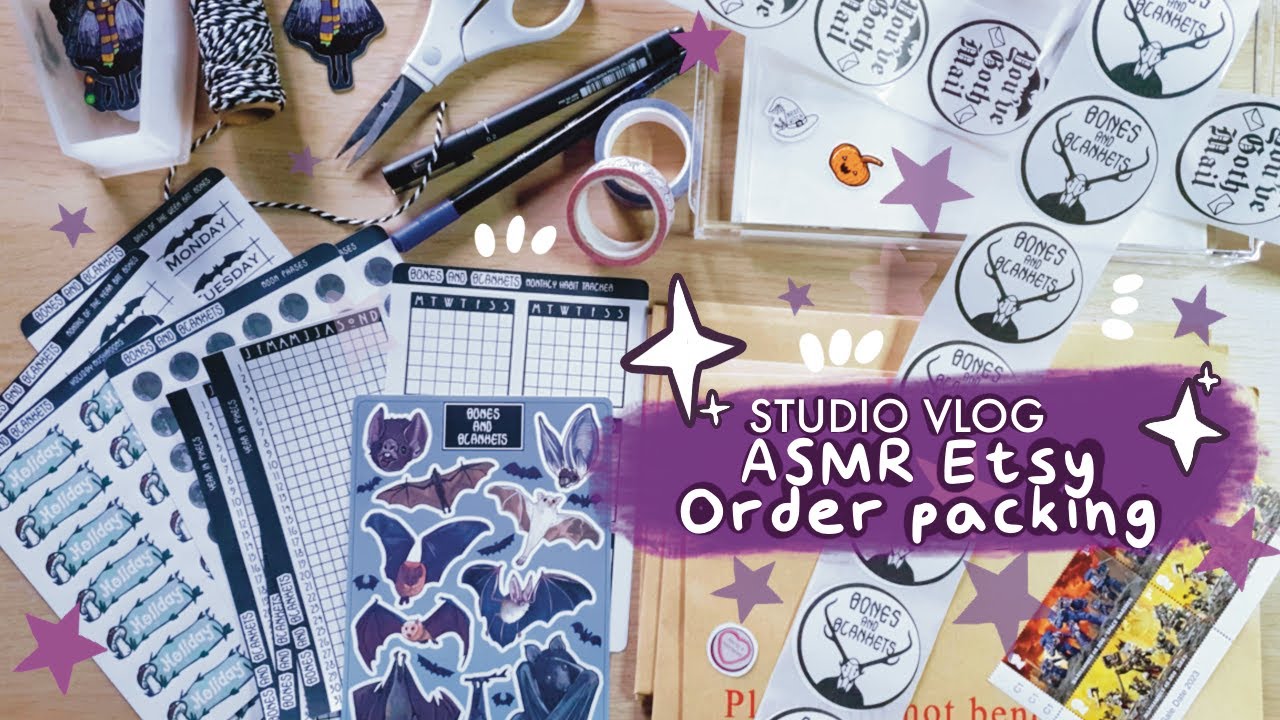 Real-time ASMR Order Packing | Relaxing planner sticker packing |No ...
