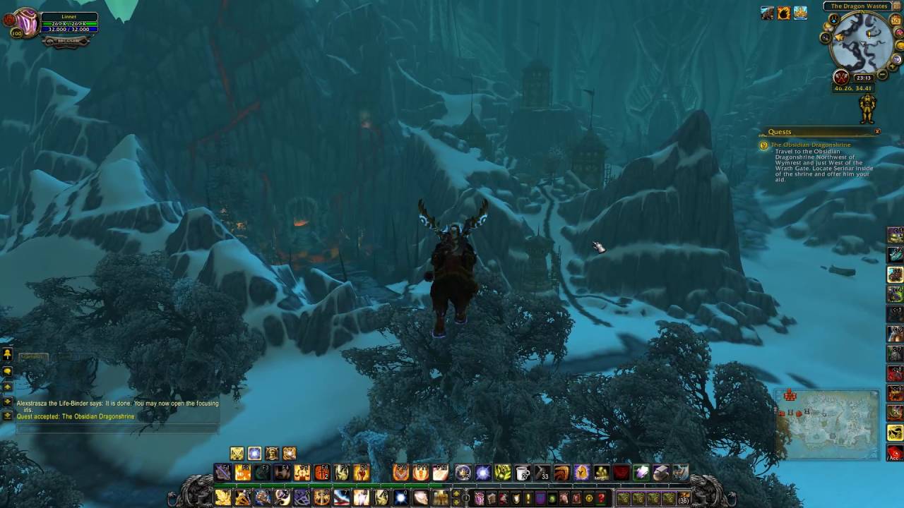 The Obsidian Dragonshrine Quest ID 12447 Playthrough Dragonblight - YouTube