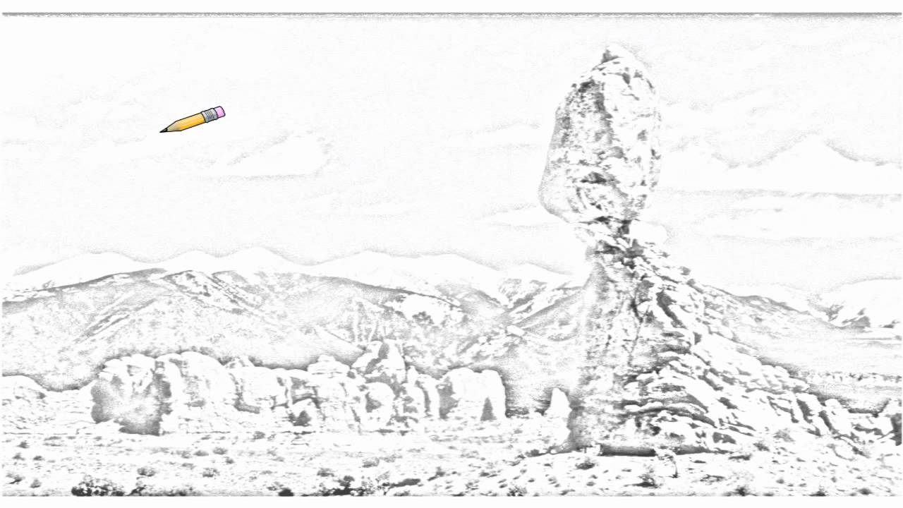 Auto Draw 2: Balance Rock, Arches National Park, Utah - YouTube