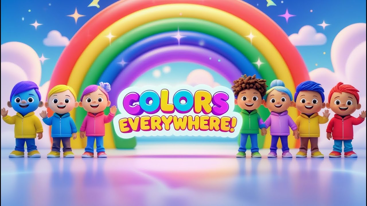 Learn Colors with Fun | Kids Color Song 🎨🌈 | Educational 3D Animation ...
