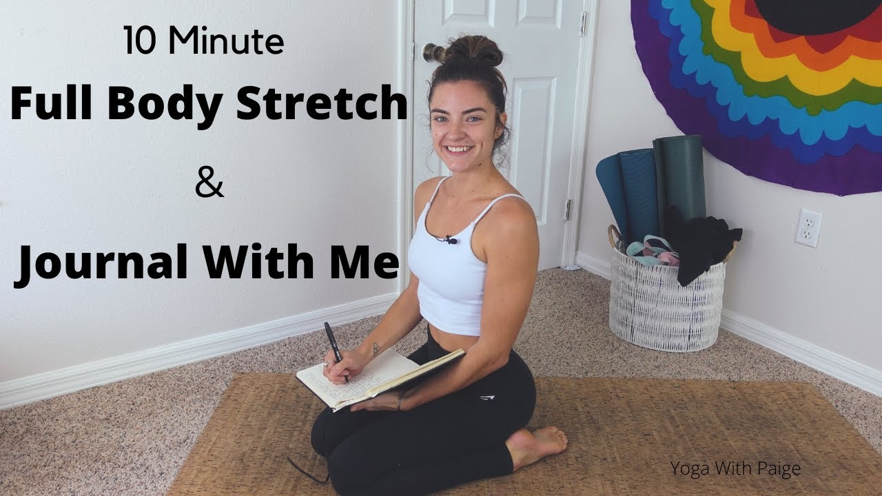 Morning Stretch & Journal Prompts! // Journal With Me // Yoga With ...