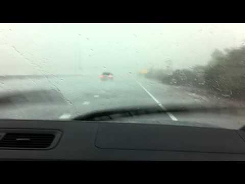 Range Rover Driving Through a Crazy Storm