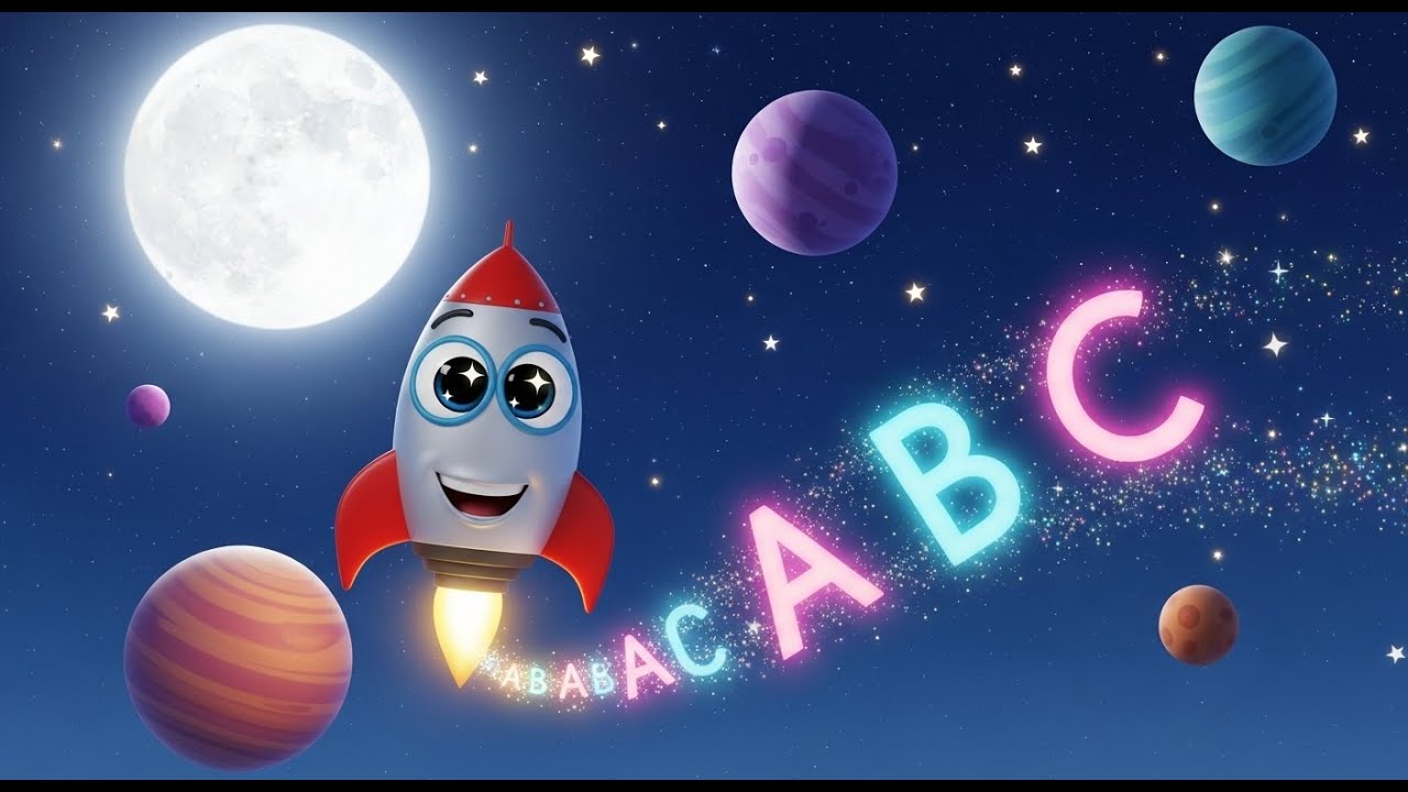 ABC Rocket to the Moon 🚀 | Learn ABC for Kids | Alphabet Adventure ...