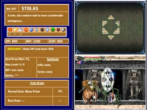 Castlevania Dawn of Sorrow complete bestiary (91-101) - YouTube