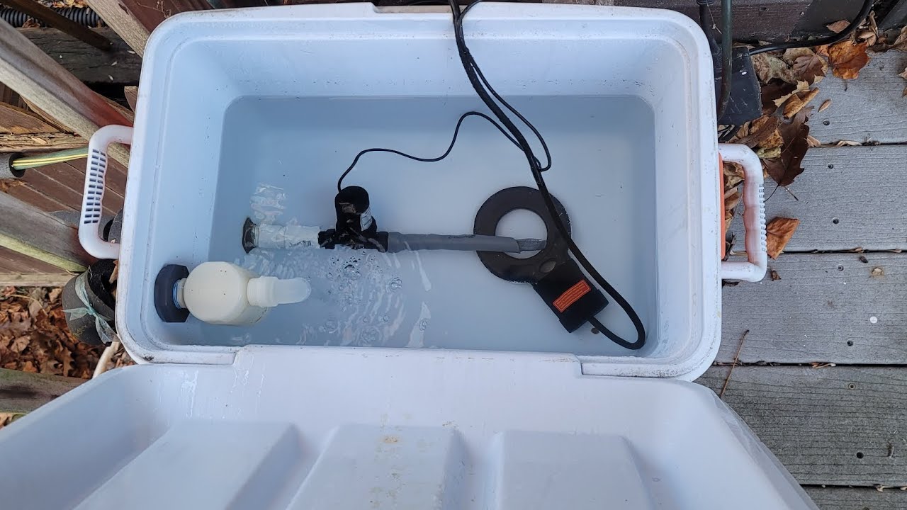 winter proof auto water system for quail, poultry or pets. - YouTube