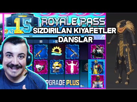15 SEZON SIZDIRILAN RP ÖDÜLLERİ DANSLAR KIYAFETLER PUBG Mobile