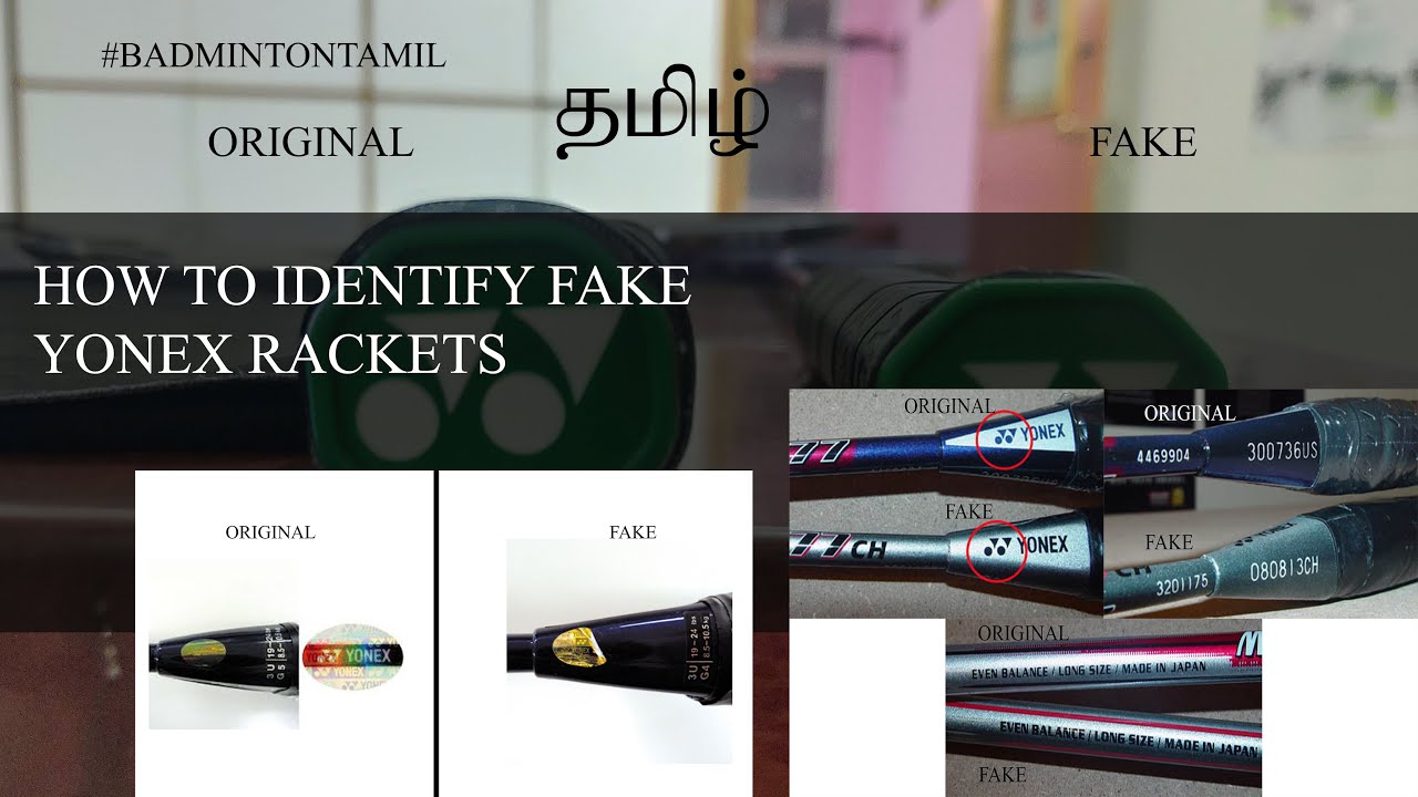 badminton tamil | how to identify fake yonex racket |தமிழ் - YouTube