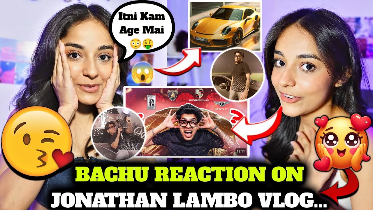 BACHU REACT ON JONATHAN LAMBO REVEAL 😳 BACHU NEW CAR 🥵 #jonathan # ...