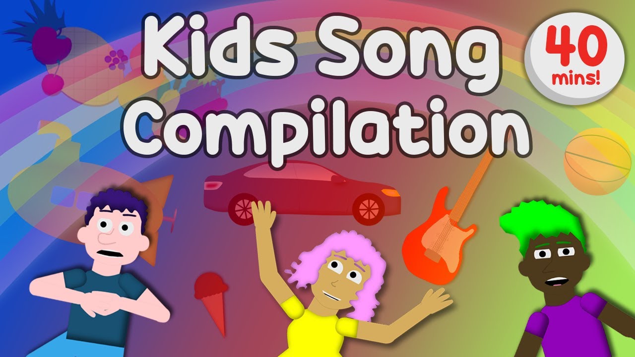 Compilation of Songs for Kids | 40 Minutes! | English Learning Songs ...