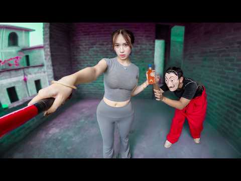 MONEY HEIST VS SPIDER-MAN PARKOUR | I CAN'T ESCAPE THIS CRAZY GIRL (Funny ParkourChase POV)