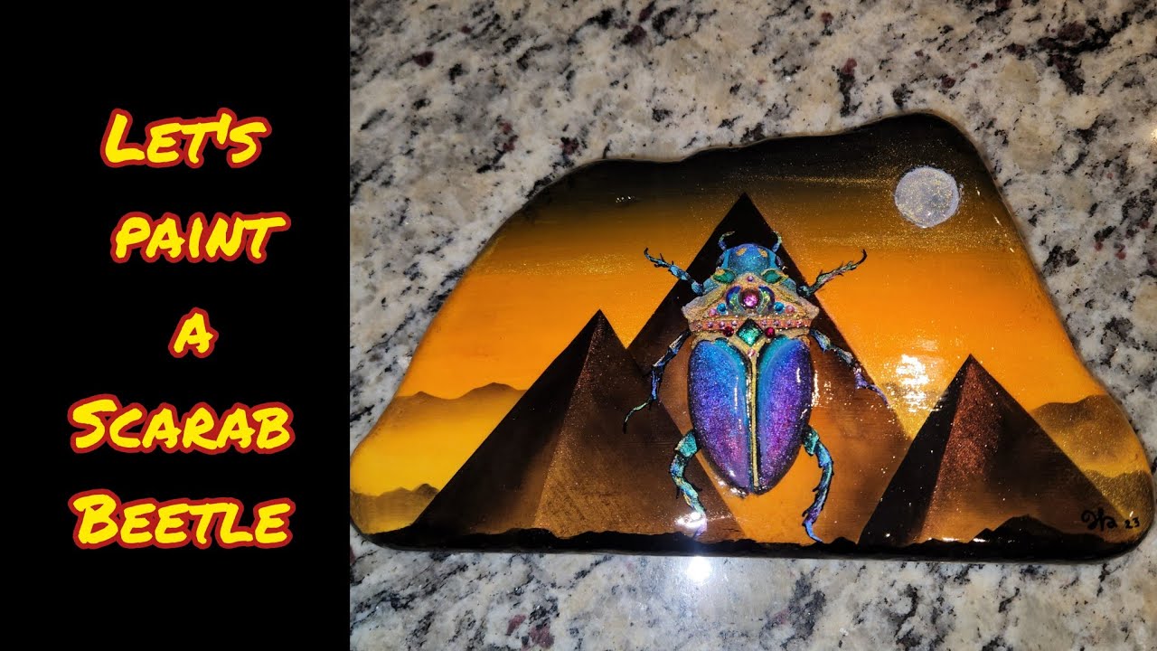 The Foiling Rock Lady & Friends is live! Let's paint beautiful Beetles ...
