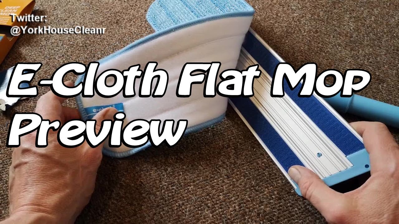 E-Cloth (Ecloth) Flat Mop - Unboxing & Preview (compared with Bona Mop ...