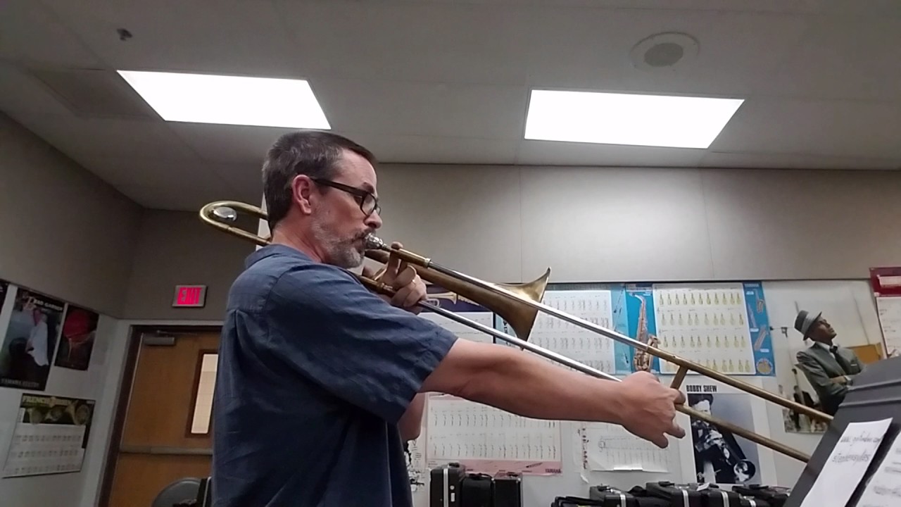 The Acrobat challenge April 20, 2017 Roger E. Anderson, trombone - YouTube