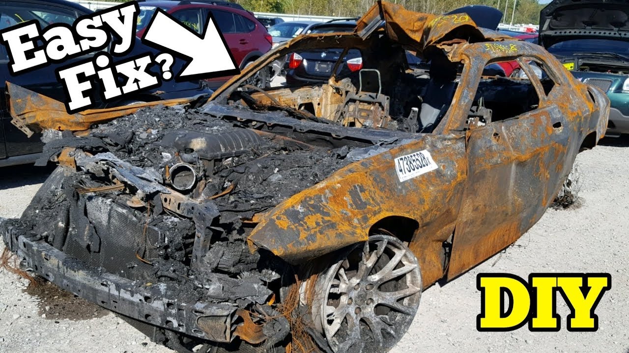 Can a $5,000 Fire Salvage Hellcat REALLY Be Rebuilt? - YouTube
