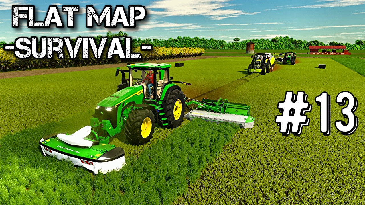 farming Simulator 25 Flat Map Timelapse Ep #13 survival map fs25 ...
