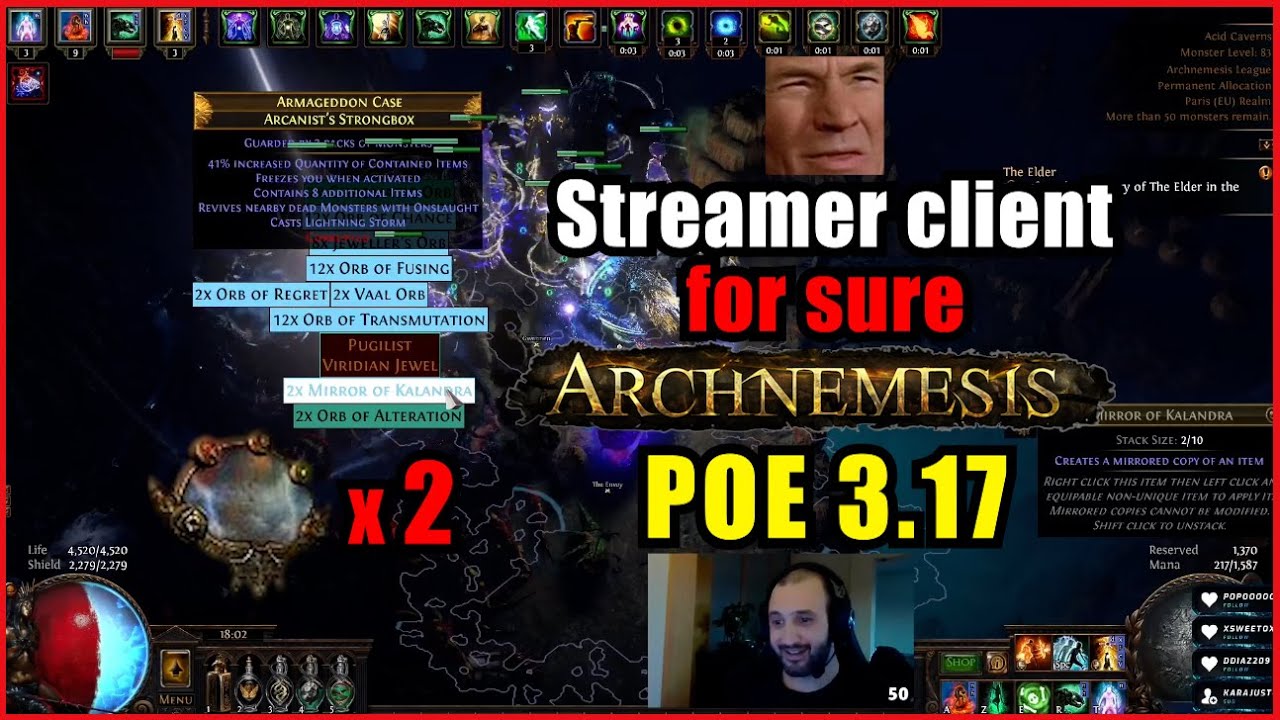 ⚡ POE 3.17 ⚡ neose_trx - Streamer client for sure 2 x Mirrors GG - YouTube