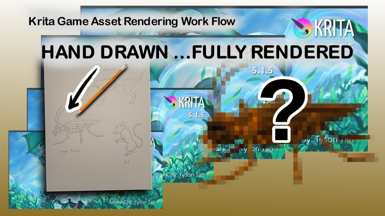 Krita Workflow - Game Asset Rendering- - YouTube