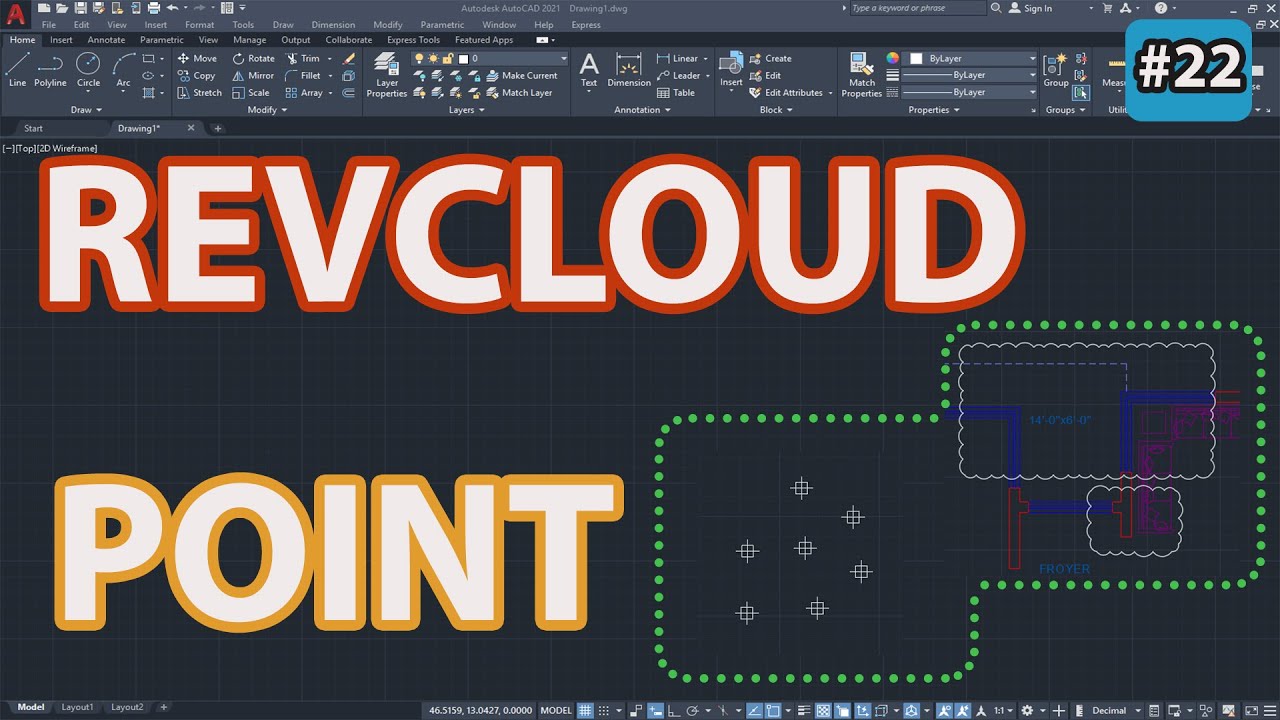 22 How To Use Revcloud And Point Command In Autocad Beginner s 22-how-to-use-revcloud-and-point-command-in-autocad-beginner-s