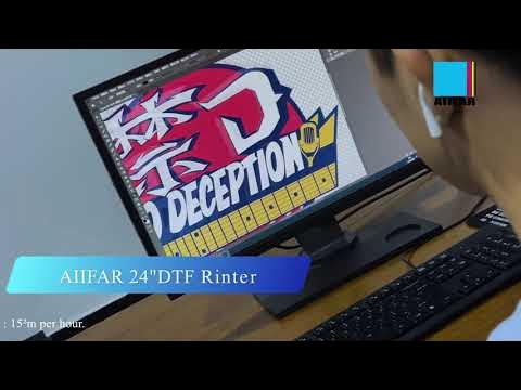 AIIFAR 24' DTF printer Automatic system. - YouTube