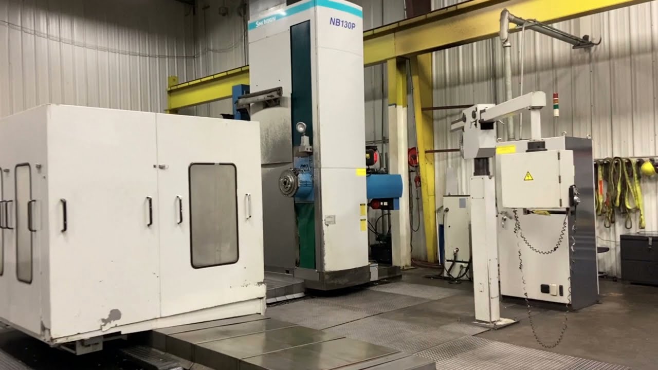 SNK Ikegai NB130PE/3.5 5-Axis CNC Horizontal Boring Mill - YouTube