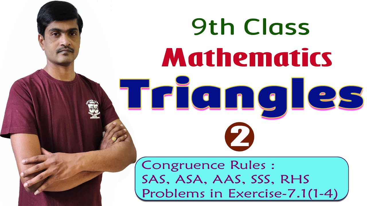 9th Class Maths I Triangles I Part - 2 I All Congruence Rules I ...