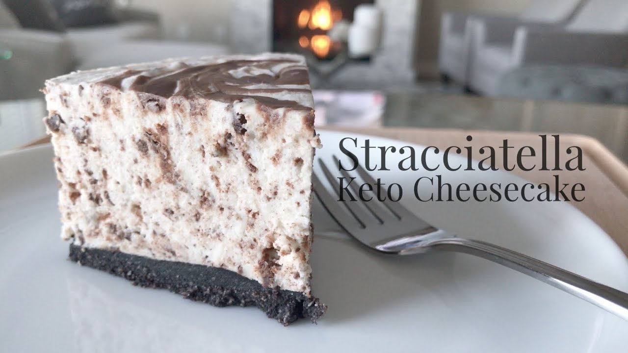 Stracciatella Keto Cheesecake - YouTube