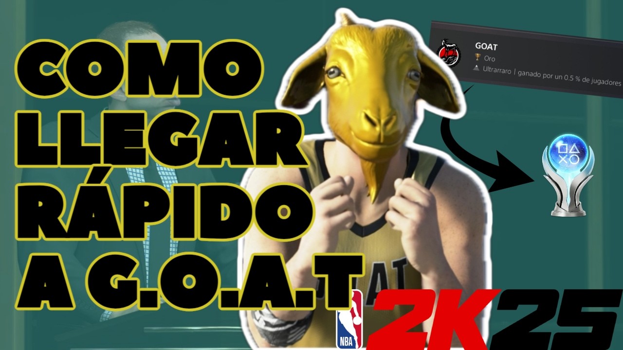 Como llegar RÁPIDO a G.O.A.T. en NBA 2k25 / Guía trofeo GOAT NBA 2k25 ...