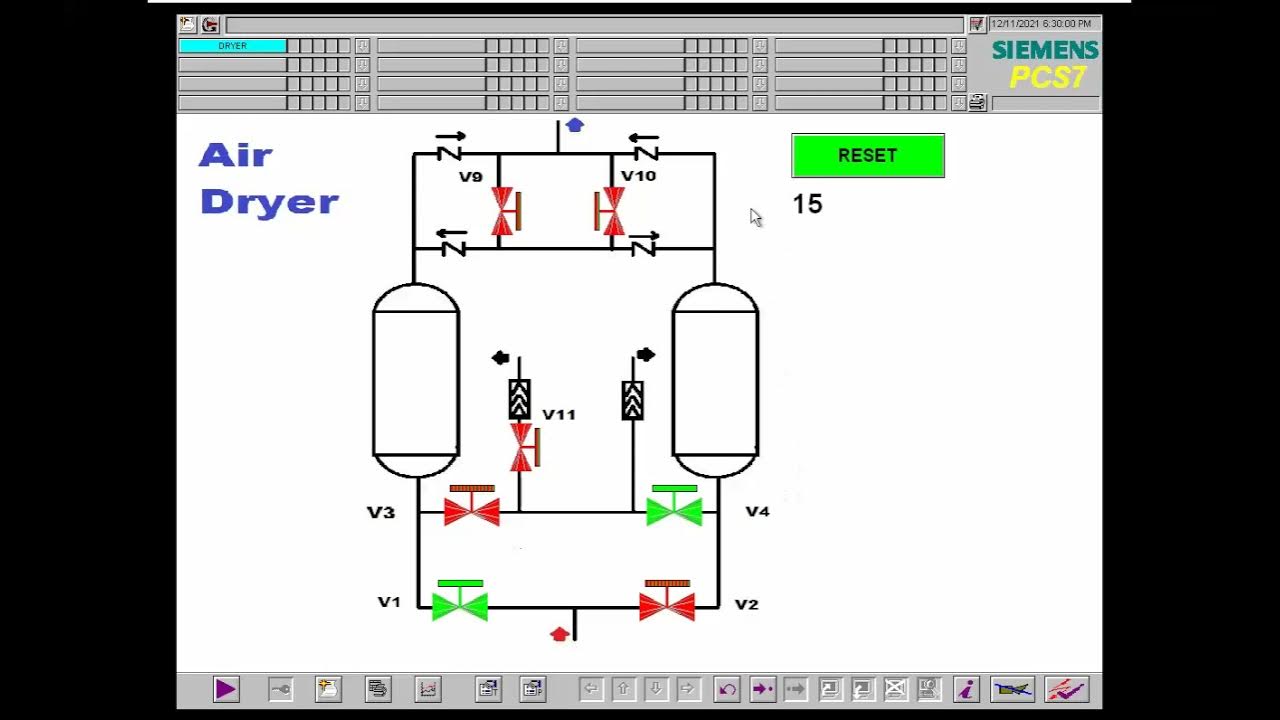 SIEMENS PCS 7 Tutorial | Air Dryer sequential Control | SCL | CFC - YouTube