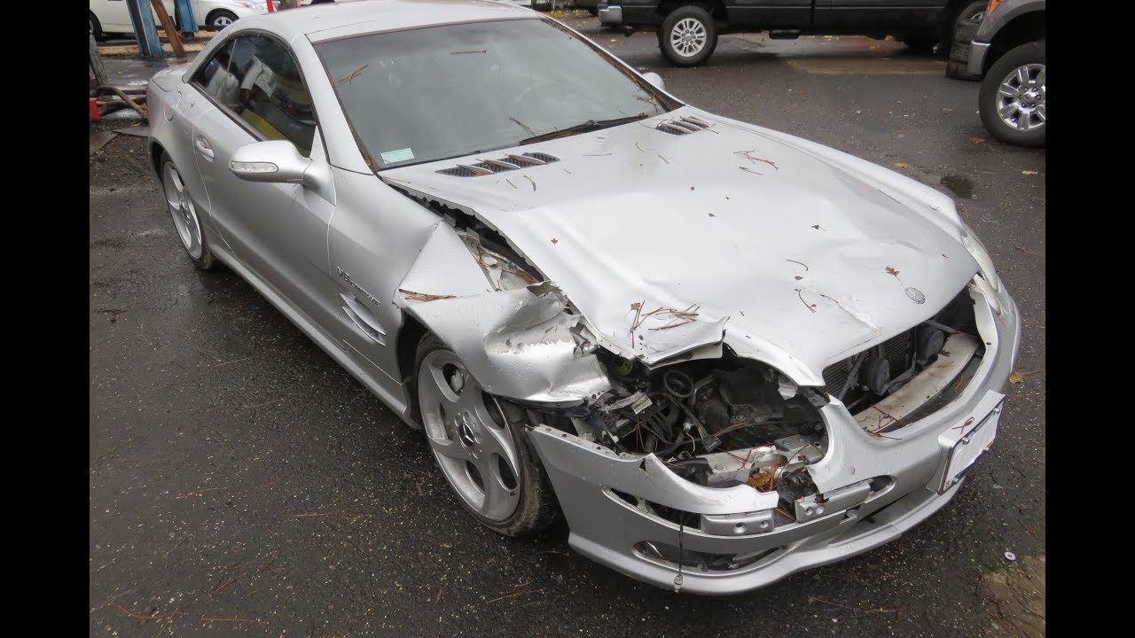 Parting Out 2003 Mercedes SL55 AMG R230 Salvage Wrecked - YouTube