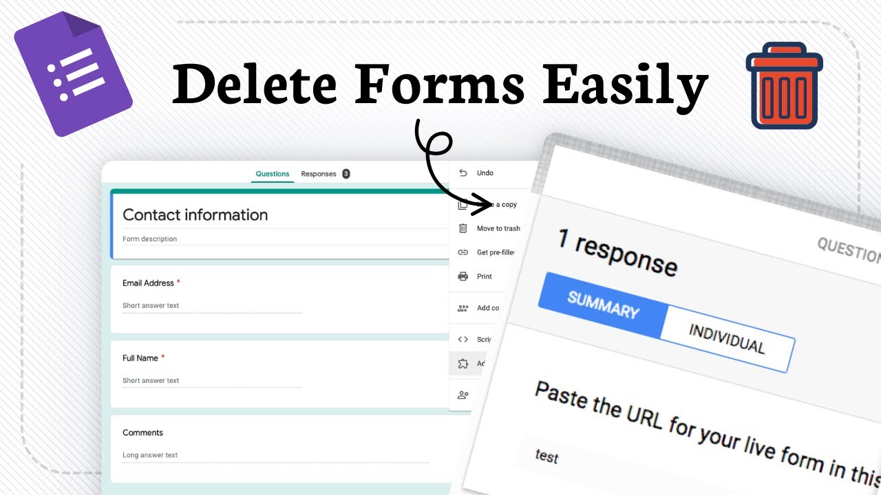 How to Delete a Google Forms (Quick Form Removal) - YouTube