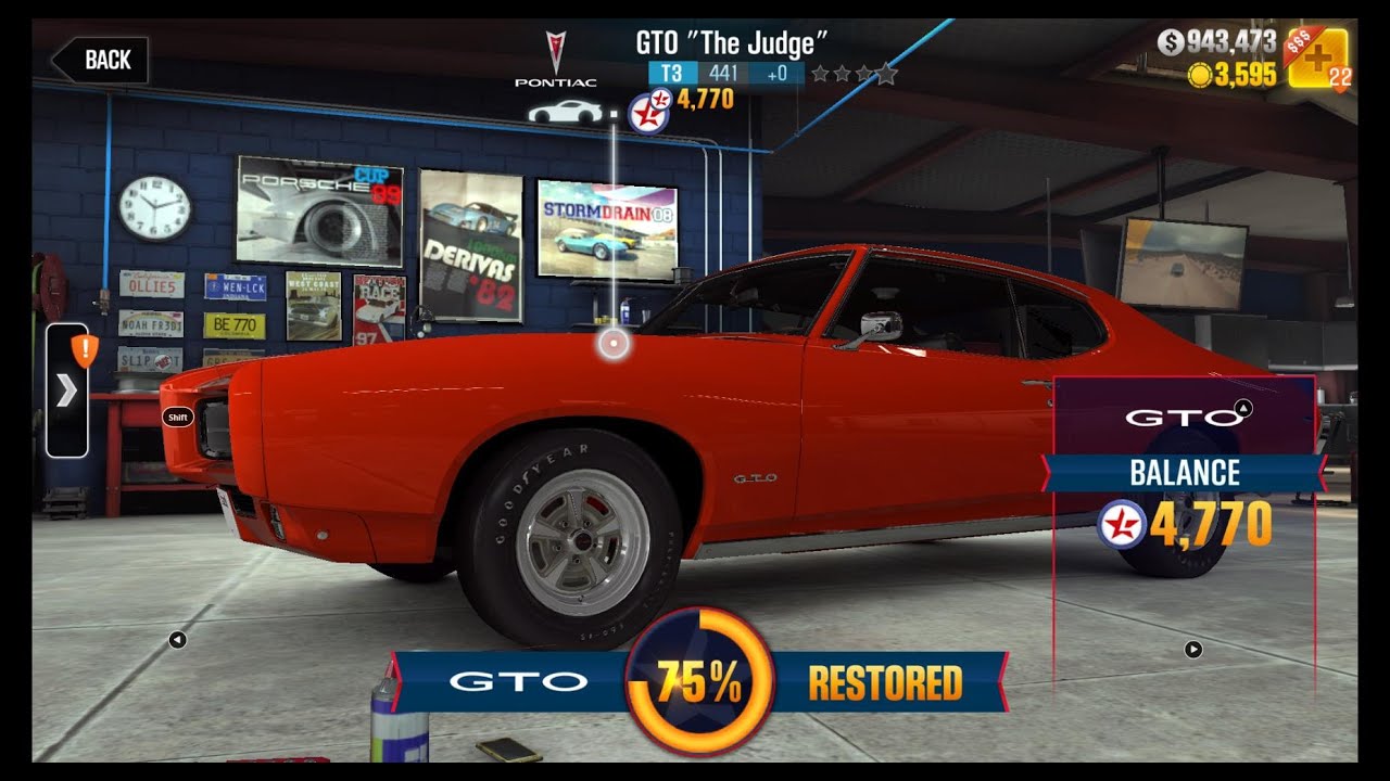 CSR Racing 2 - Pontiac GTO "The Judge" (T3) (Legends Car) - 75% ...