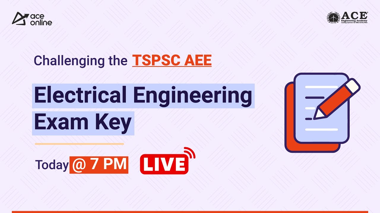 Challenging Questions in TSPSC AEE (EEE) Exam | ACE Online & ACE ...