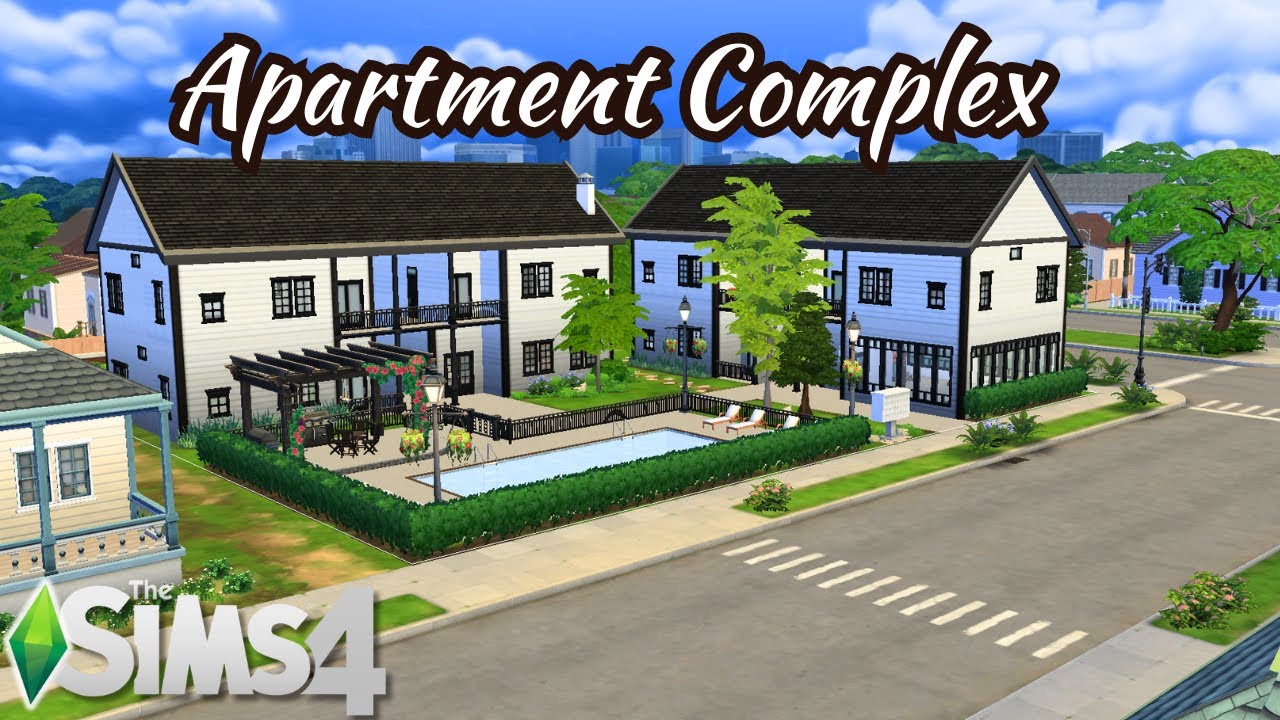 For Rent Basegame Apartment Speed Build - Sims 4 (no cc) - YouTube
