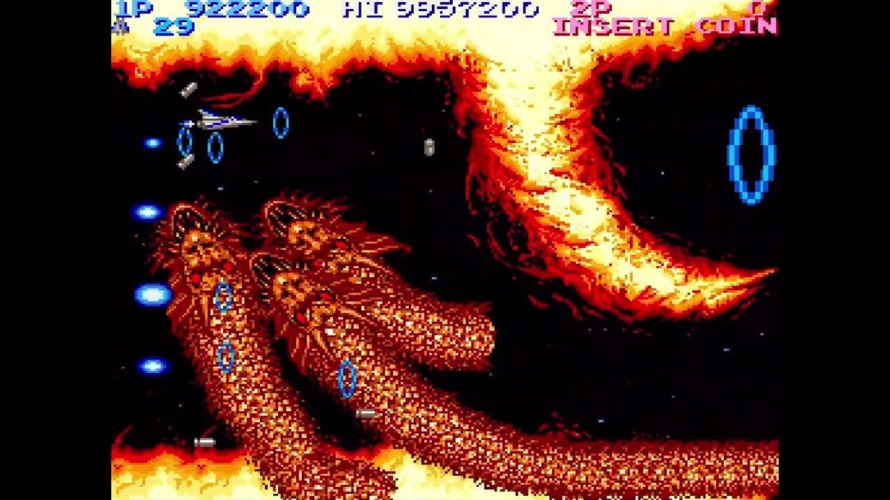 salamander(arcade game) stage 3 of the 256th lap (enemy table changed ...