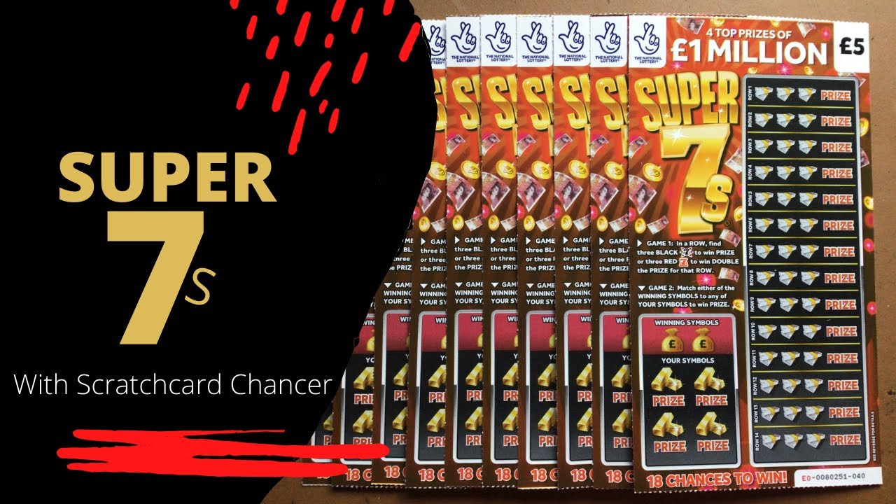 SUPER 7s - £5 scratch cards today - with Scratchcard Chancer - National ...