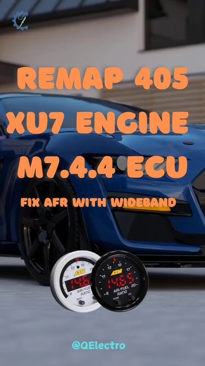 #remap #405 #xu7 #engine #m7.4.4 #ecu with #wideband #afr - YouTube